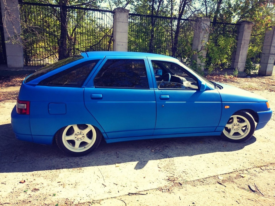 Фото с винтовой подвеской GT Race в положении -80мм — Lada 21122, 1,5 л ...