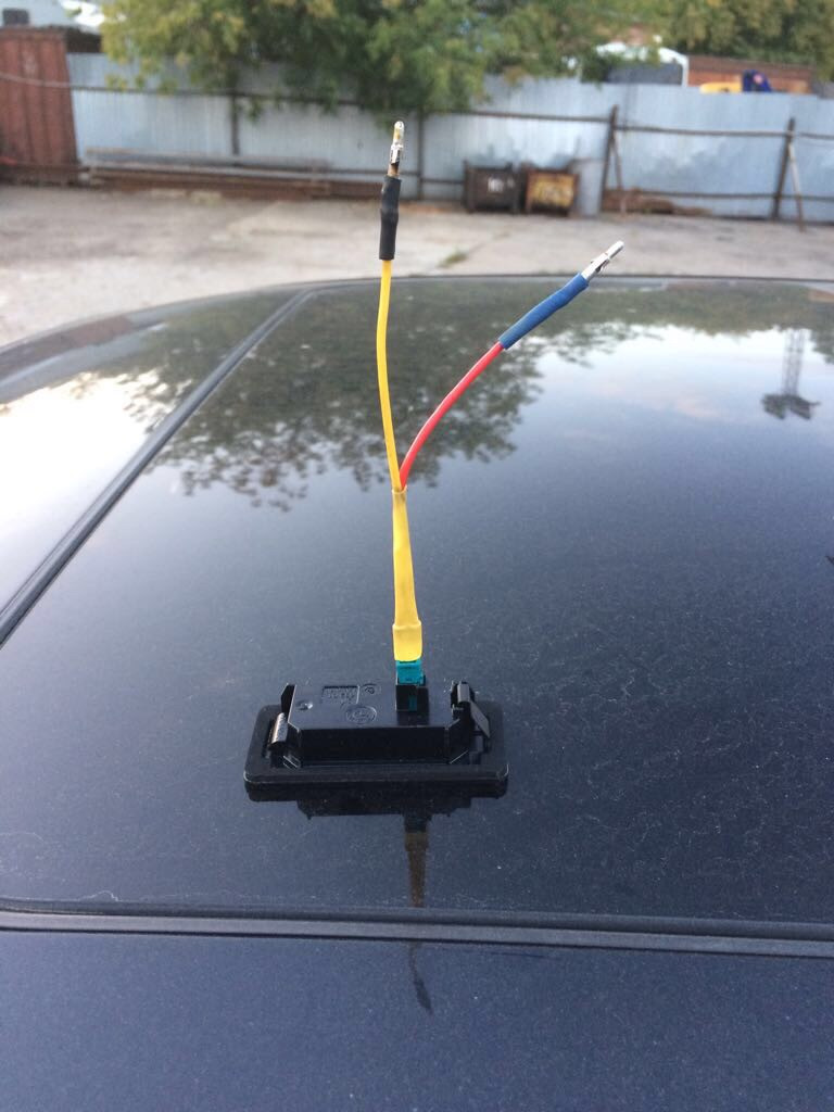 Светодиодная подсветка номера — BMW 5 series (E39), 2,5 л, 2002 года ...