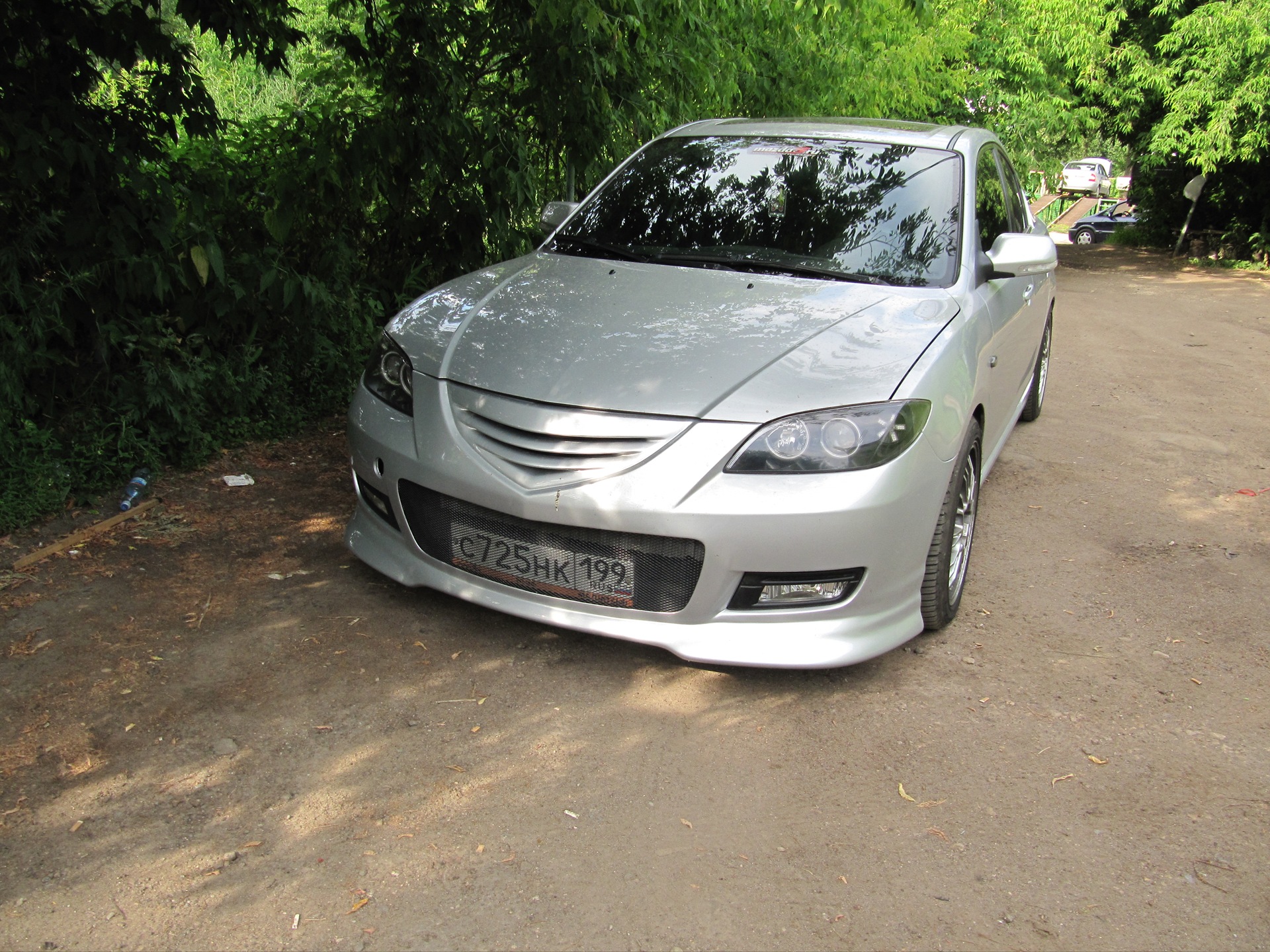 Новый бампер — Mazda 3 (1G) BK, 2 л, 2005 года | аксессуары | DRIVE2