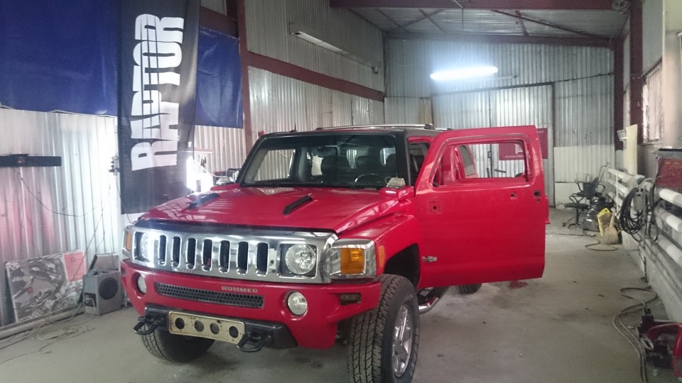 Скоро в оранжевый Раптор красим Hummer H3 — Шериф61 на DRIVE2
