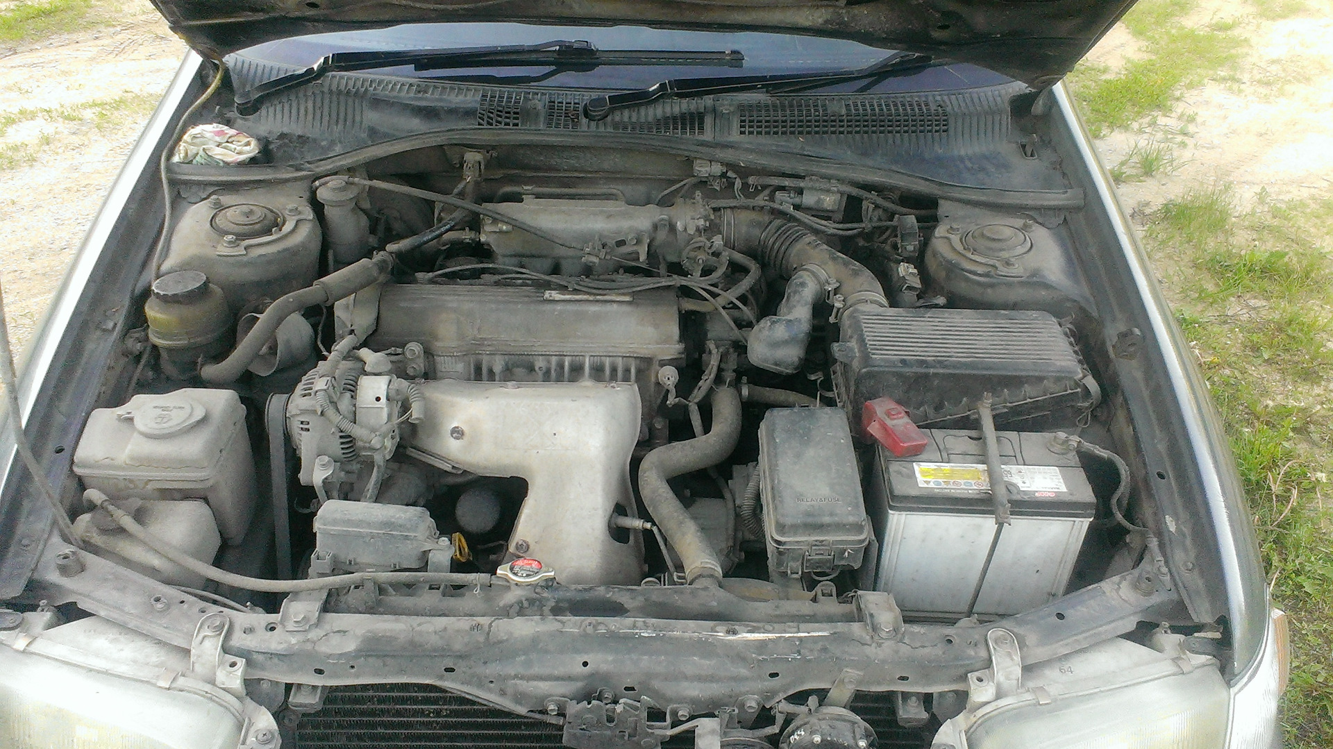 отмыли двигло! — Toyota Corona (T190), 1,8 л, 1992 года | мойка | DRIVE2