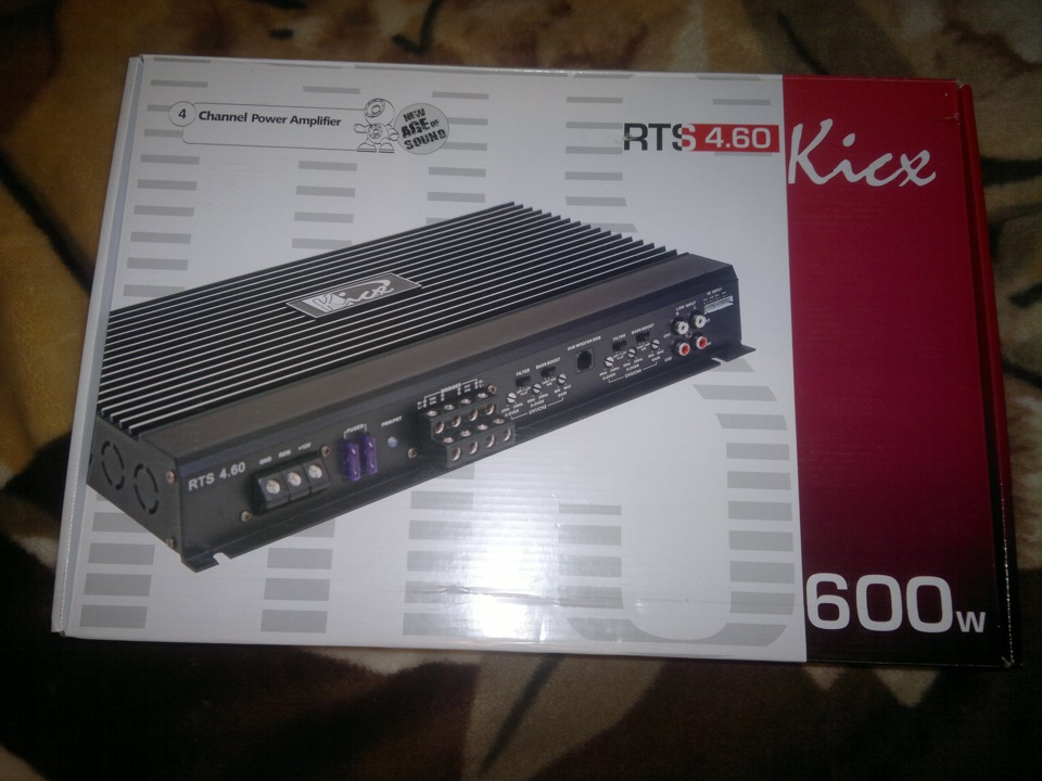 купил усилитель=) Kicx RTS 4.60 — Lada 21088, 1,5 л, 1999 года | автозвук | DRIVE2