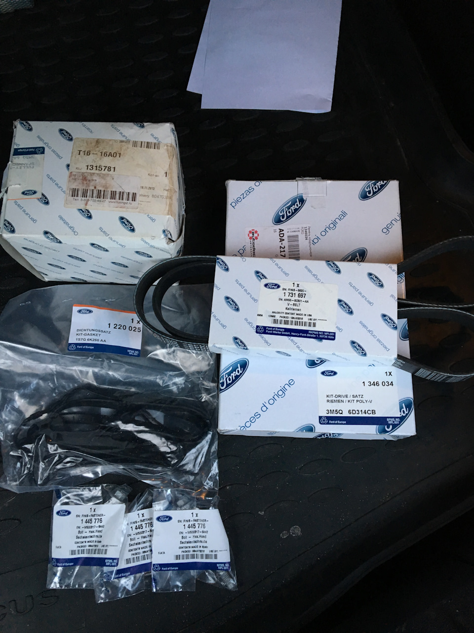 1346034 Поликлиновый ремень Ford | Запчасти на DRIVE2