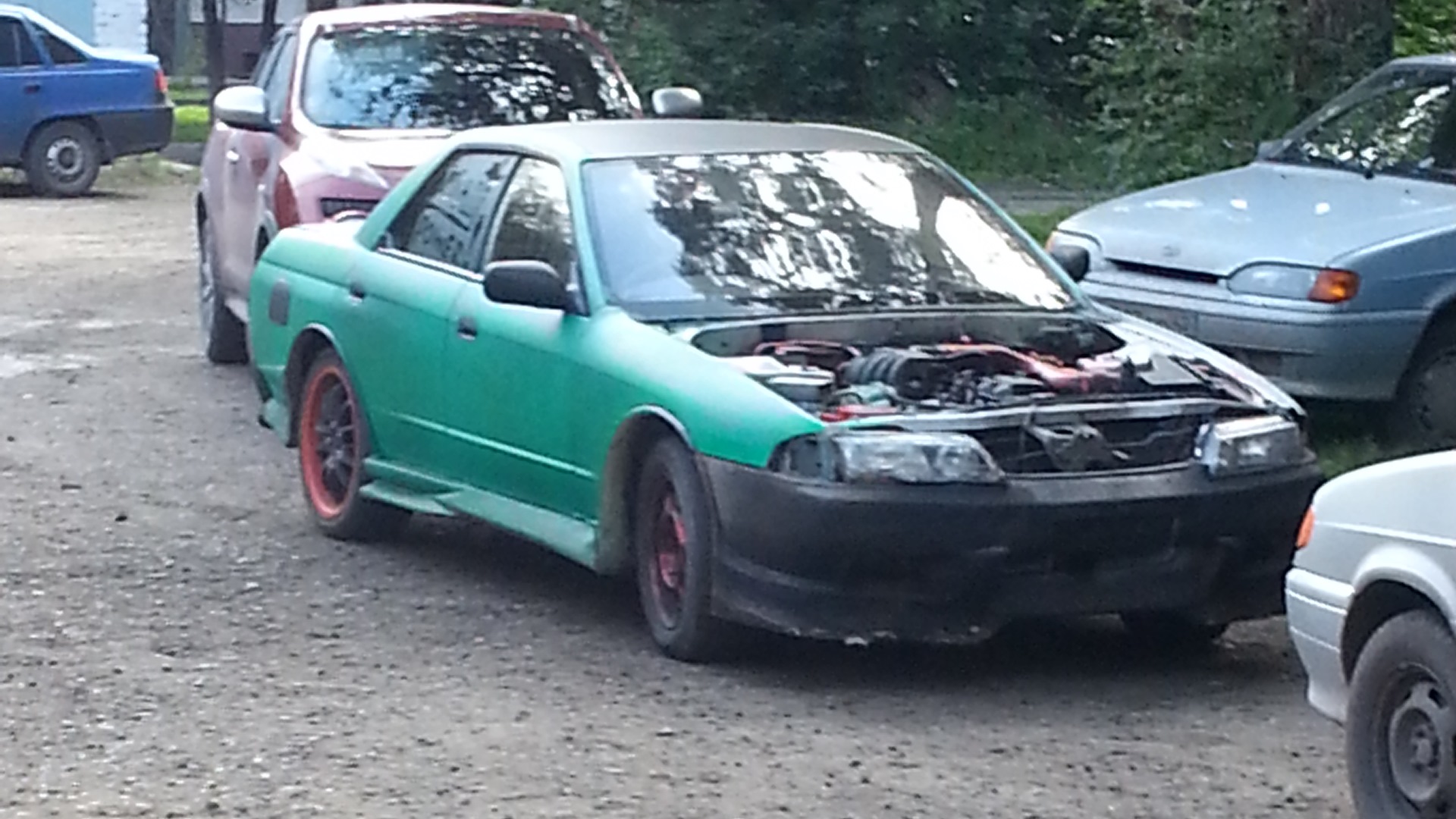 Nissan Skyline (R32) 2.0 бензиновый 1991 | green дрифт диван на DRIVE2