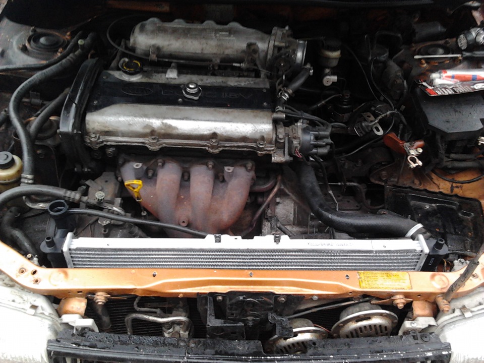 Замена Радиатора. — KIA Clarus, 2 л, 1996 года | поломка | DRIVE2