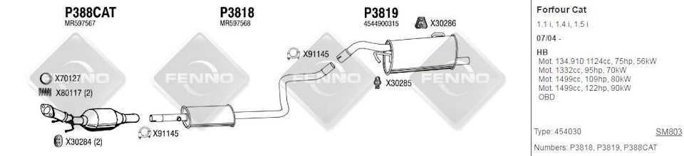 MR597568 ТРУБА ВЫХЛОПНАЯ ЦЕНТРАЛЬНАЯ Mitsubishi | Запчасти на DRIVE2