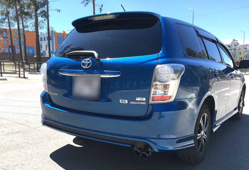 Задняя губа Fielder Modellista Simplea — Toyota Corolla Fielder (E140), 1,8 л, 2011 года ...