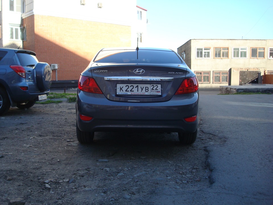 2. Задние фары в пленку — Hyundai Solaris (1G), 1,6 л, 2014 года ...