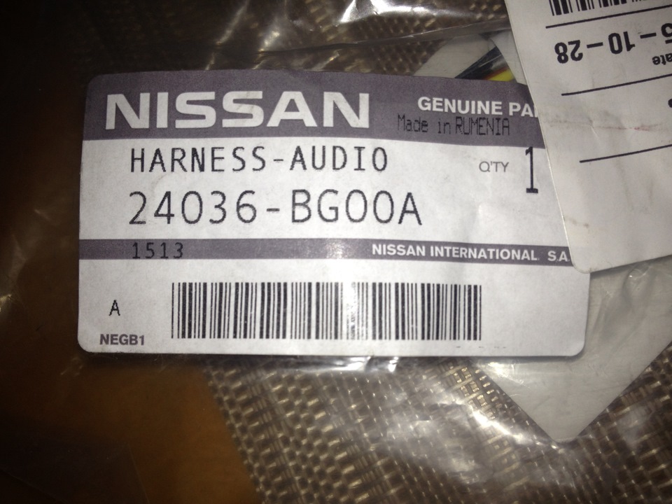 24036BG00A Провод NISSAN INFINITI | Запчасти на DRIVE2
