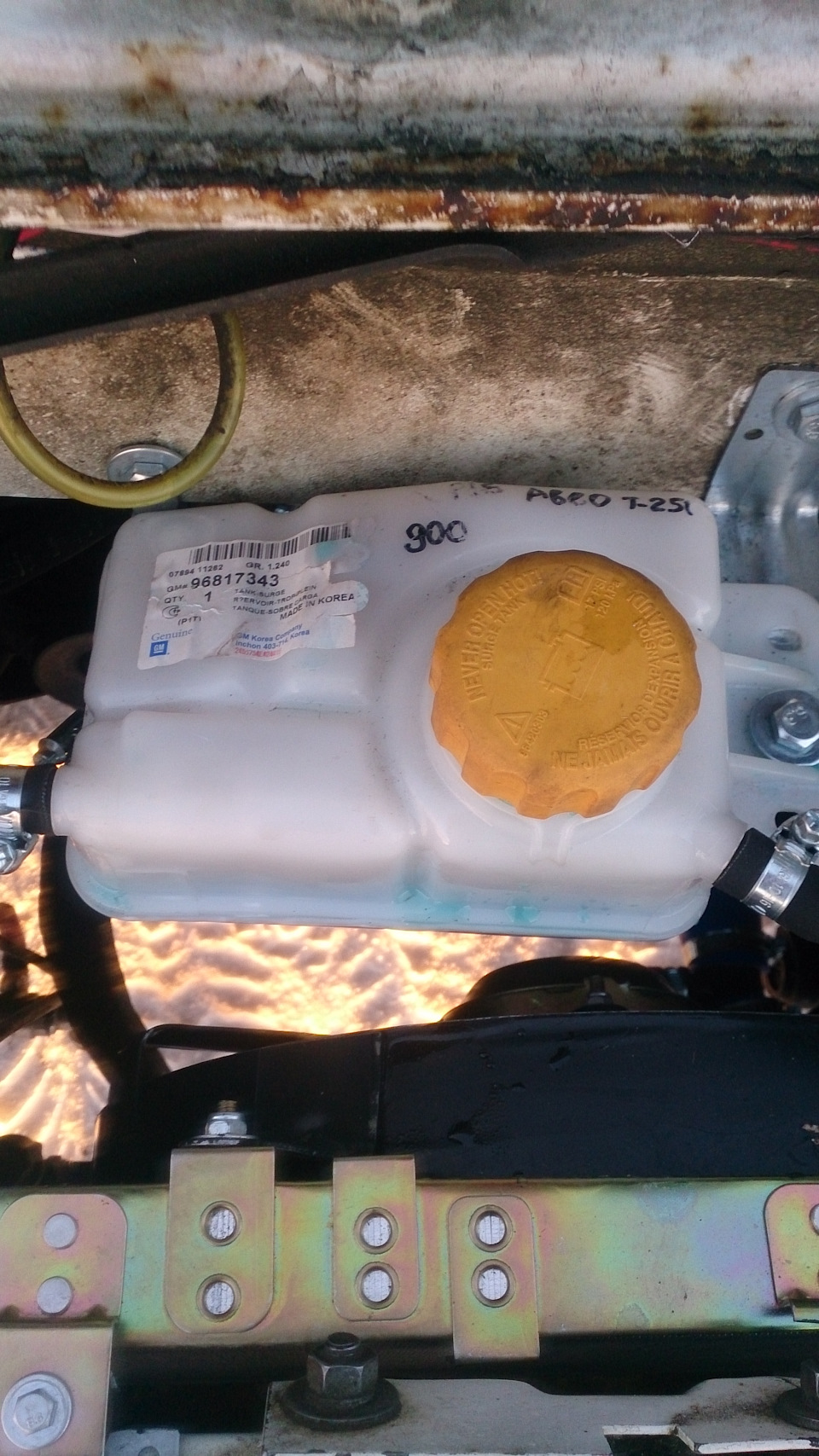 96817343 Бачок расширительный GM | Запчасти на DRIVE2