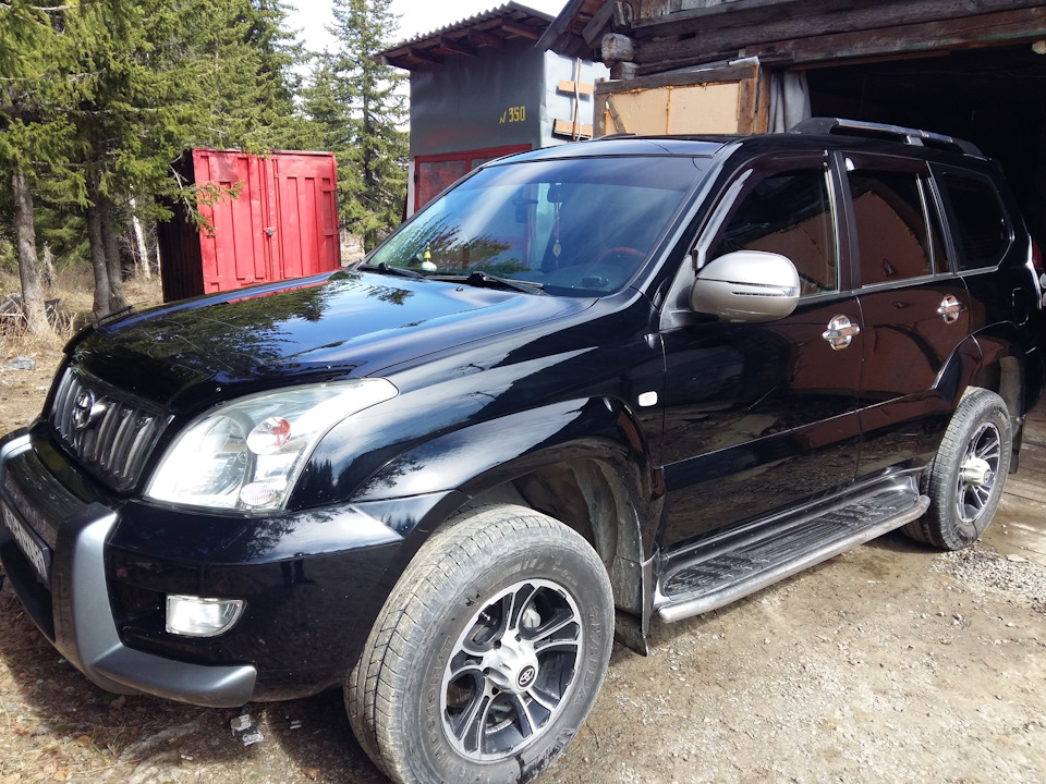 Немного чернее) — Toyota Land Cruiser Prado 120-series, 2,7 л, 2006 ...