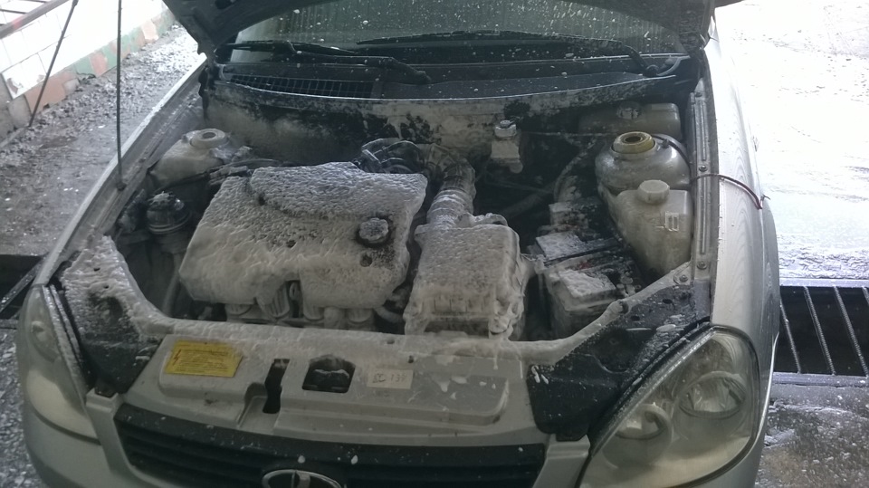Мойка двигателя и другое — Lada Приора хэтчбек, 1,6 л, 2010 года ...