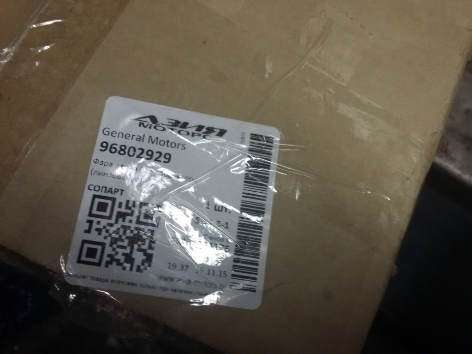 96802929 Передняя фара GM | Запчасти на DRIVE2