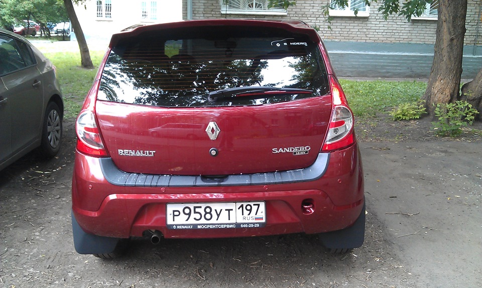 Летний загар — Renault Sandero 1G, 1,6 л, 2012 года | другое | DRIVE2