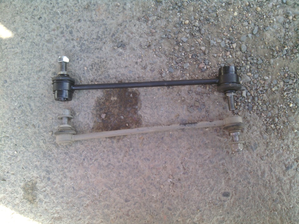 Замена линков стабилизатора. — Renault Grand Scenic II, 2 л, 2005 года ...