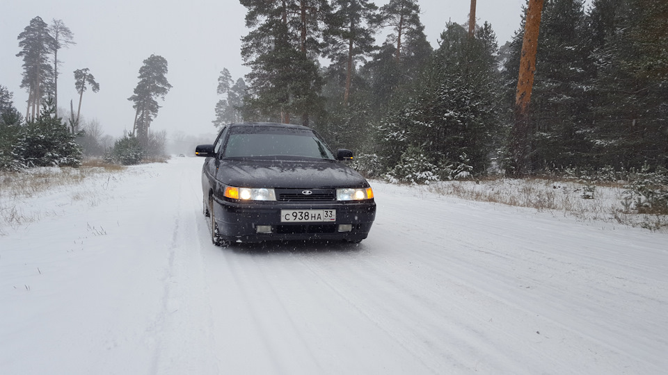 Зимние фоточки — Lada 21124, 1,6 л, 2007 года | фотография | DRIVE2