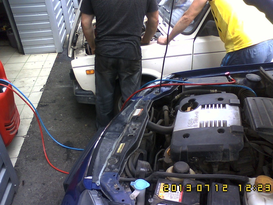 Дозаправка кондиционера — Chevrolet Lacetti Sedan, 1,8 л, 2007 года ...