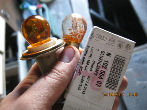 N10256407 Лампа накаливания (PY21W (S25) 12V 21W BAU15s ORANGE) VAG ...