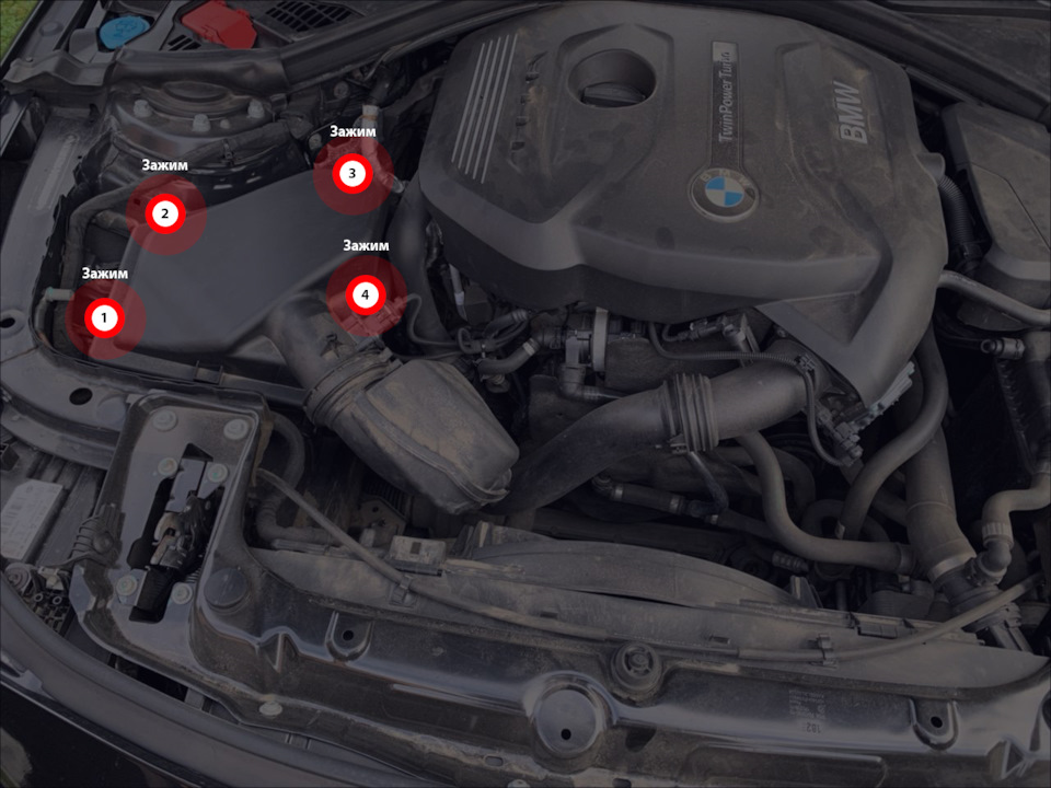 Чистый воздух в салон и двс :) — BMW 3 series (F30), 2 л, 2016 года ...