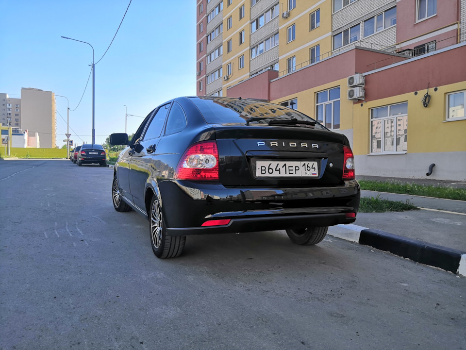 Новый задний бампер) — Lada Приора хэтчбек, 1,6 л, 2008 года | стайлинг ...