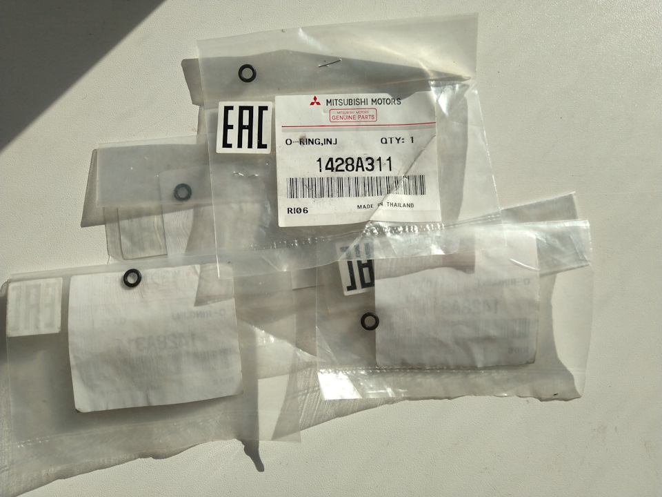 1428A158 Прокладка топливной форсунки Mitsubishi | Запчасти на DRIVE2