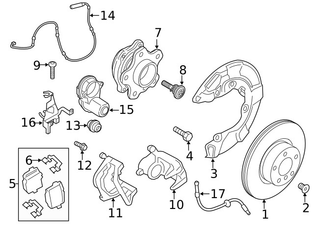 34206896222 Тормозной диск вентилируемый перфорированный сзади справа ...