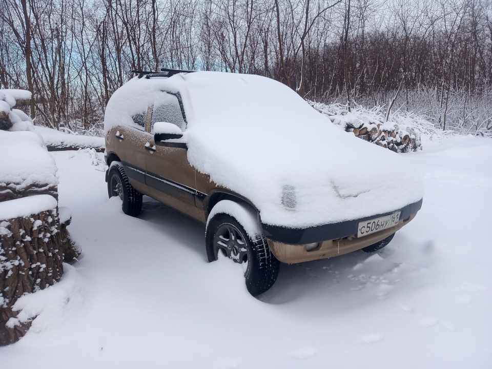 Зимний комплект колес — Chevrolet Niva, 1,7 л, 2006 года | шины | DRIVE2