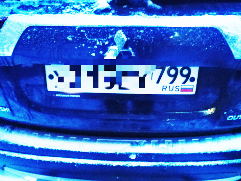 31. Крепление заднего номерного знака на Аутлендер 17my. — Mitsubishi ...