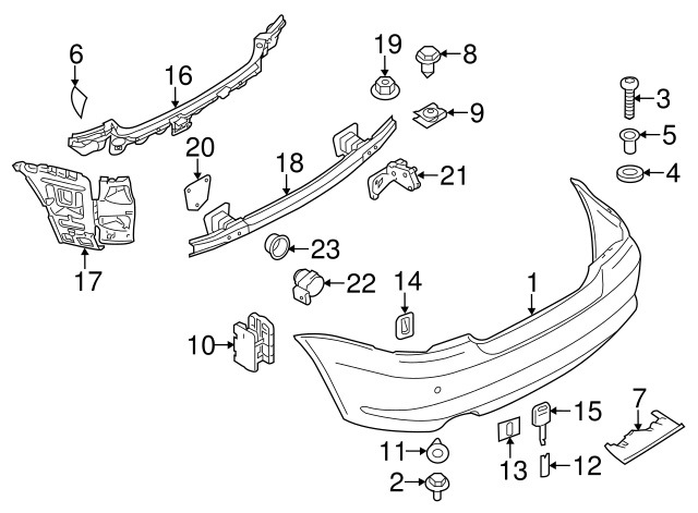 64226937994 Задний вентиляционный канал BMW | Запчасти на DRIVE2