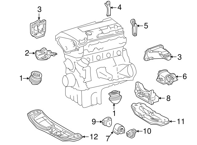 A2102400618 Опора двигателя Mercedes | Запчасти на DRIVE2