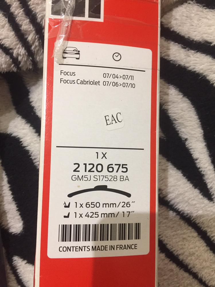 Щетки стеклоочистителя 🌧🌨 — Ford Focus Hatchback II, 1,6 л, 2007 года ...