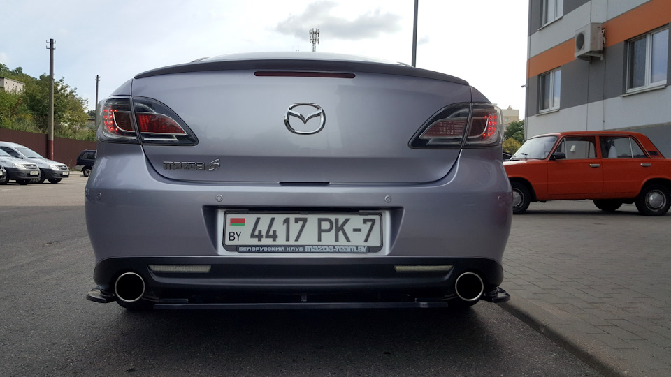 Задний сплиттер Мазда 6 — Mazda 6 (2G) GH, 2 л, 2010 года | стайлинг ...
