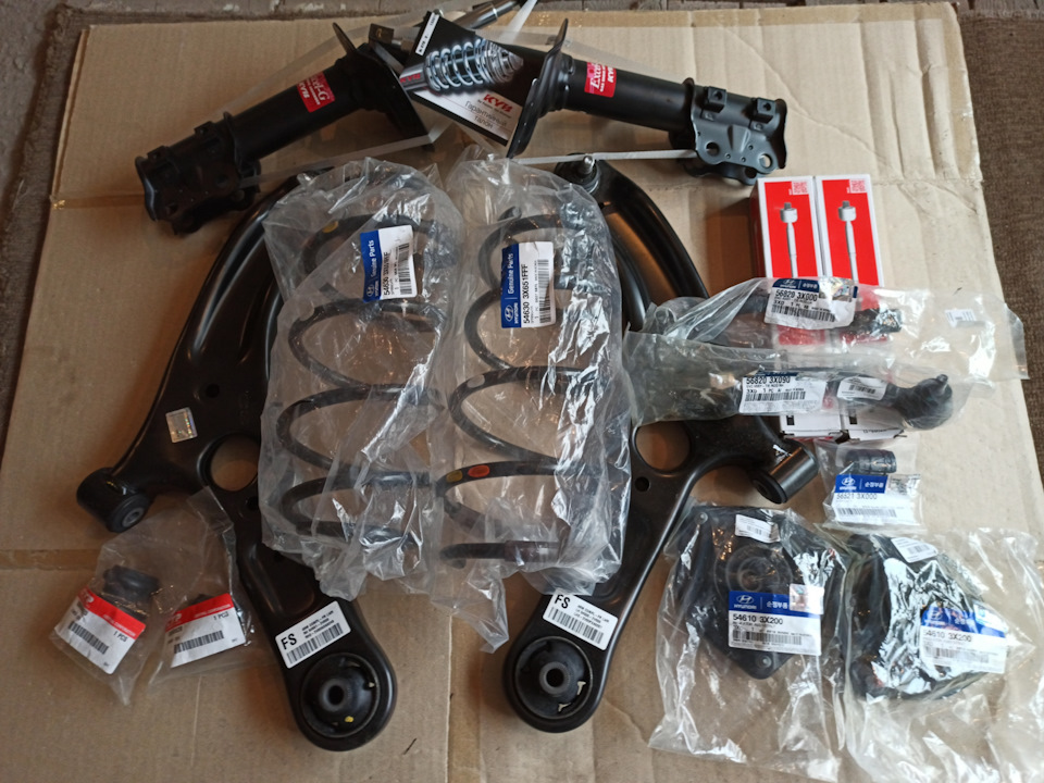 Замена передней подвески — Hyundai Elantra (5G), 1,8 л, 2013 года ...