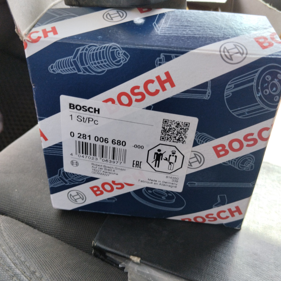 0281006680 Датчик массового расхода воздуха BOSCH | Запчасти на DRIVE2