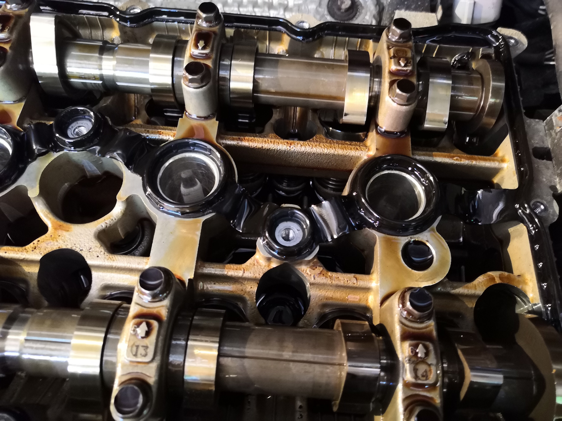 Замена прокладки под клапанной крышкой — KIA Sorento (2G), 2,4 л, 2014 ...