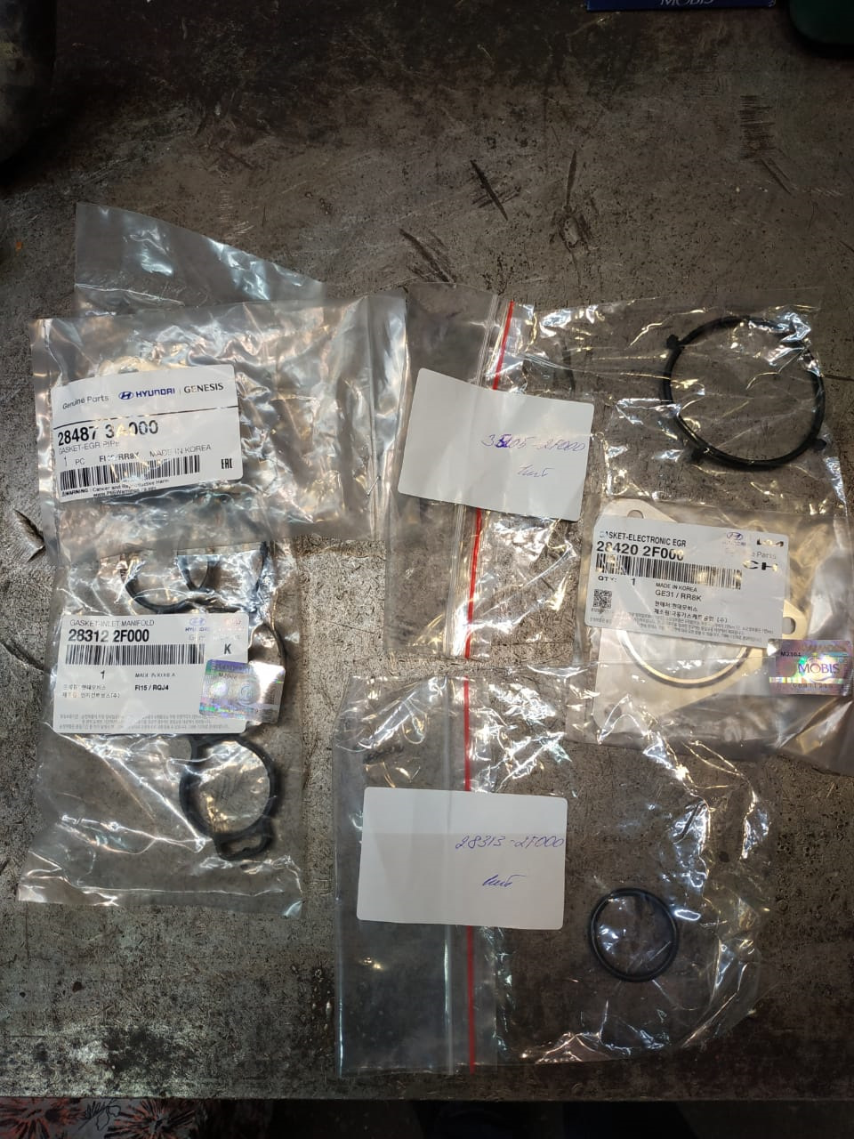 283122F000 Прокладка впускного коллектора двигателя KIA HYUNDAI ...