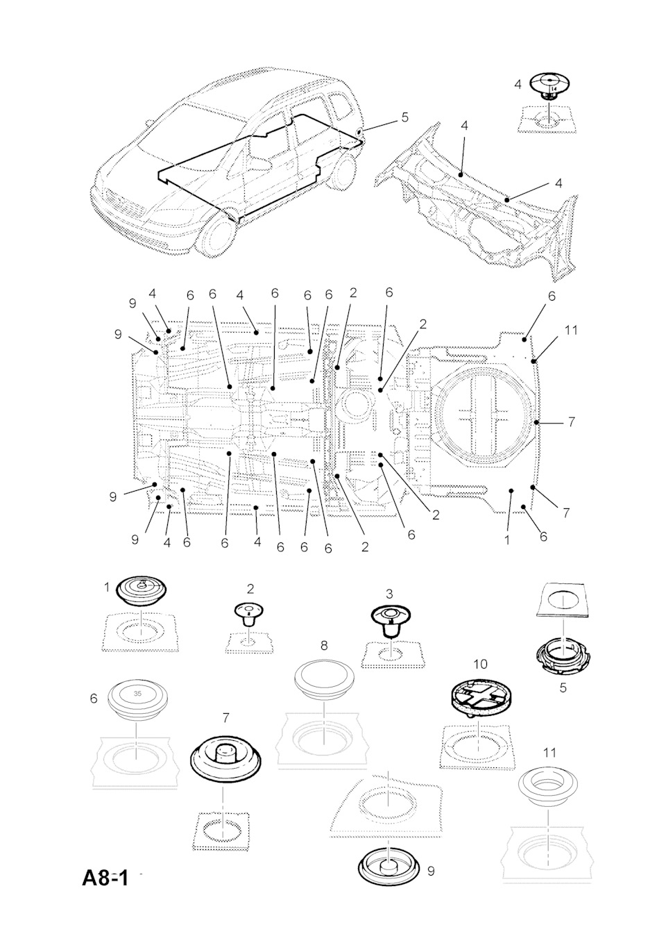 90460880 Крышка нижней панели кузова GM | Запчасти на DRIVE2