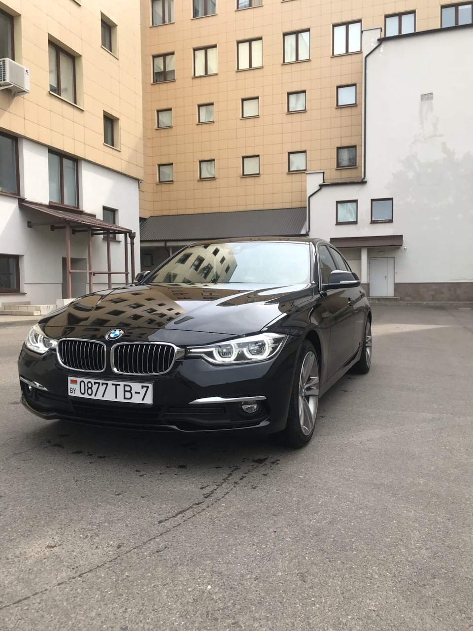 Установка планок в передний бампер — BMW 3 series (F30), 2 л, 2017 года ...