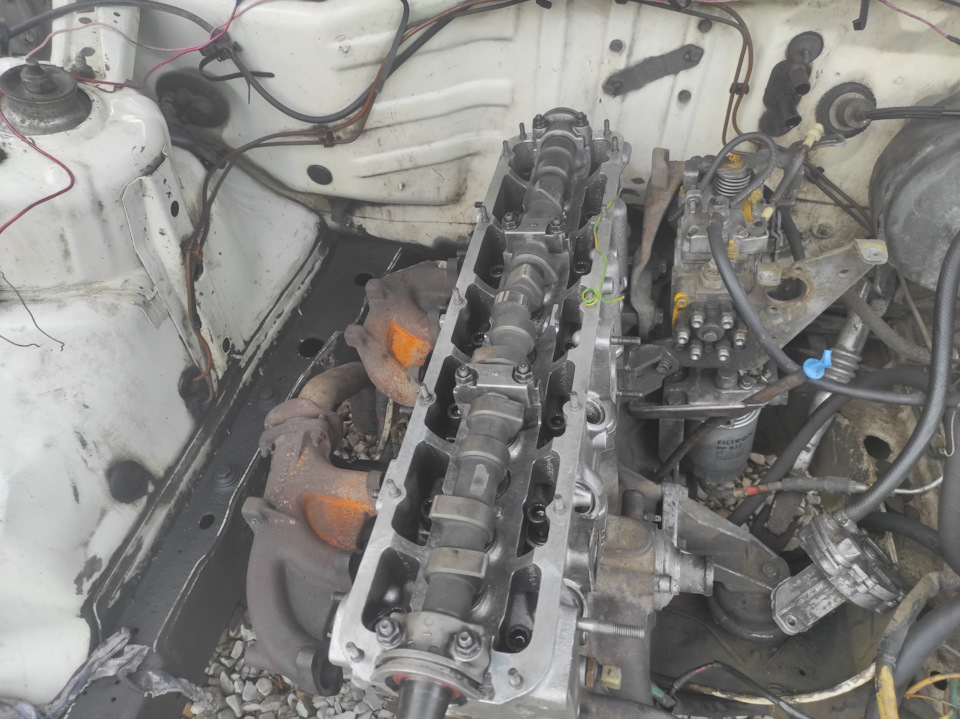 Двигатель D24. Установка головки блока — Volvo 740, 2,4 л, 1990 года | запчасти | DRIVE2