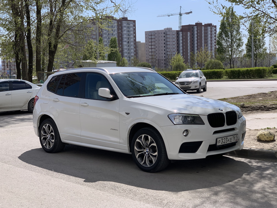 Установка М-пакета F25 + новые ПТФ — BMW X3 (F25), 2 л, 2013 года ...