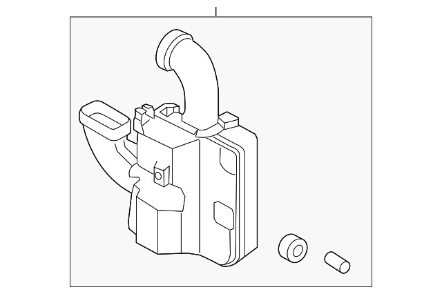 281901R000 БАЧОК (ПЫЛЕСБОРНИК) СИСТЕМЫ ВЕНТИЛЯЦИИ KIA HYUNDAI ...