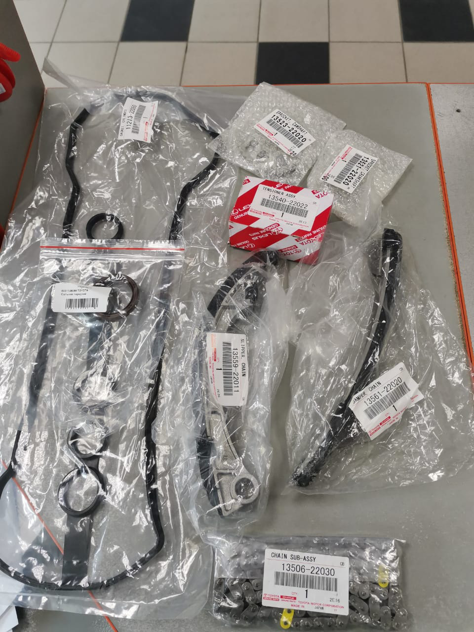 🔰22. Замена комплекта цепи ГРМ, а также замена подушки ДВС. — Toyota ...