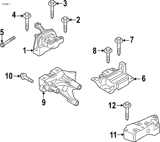 5WA199262E Опора двигателя VAG | Запчасти на DRIVE2