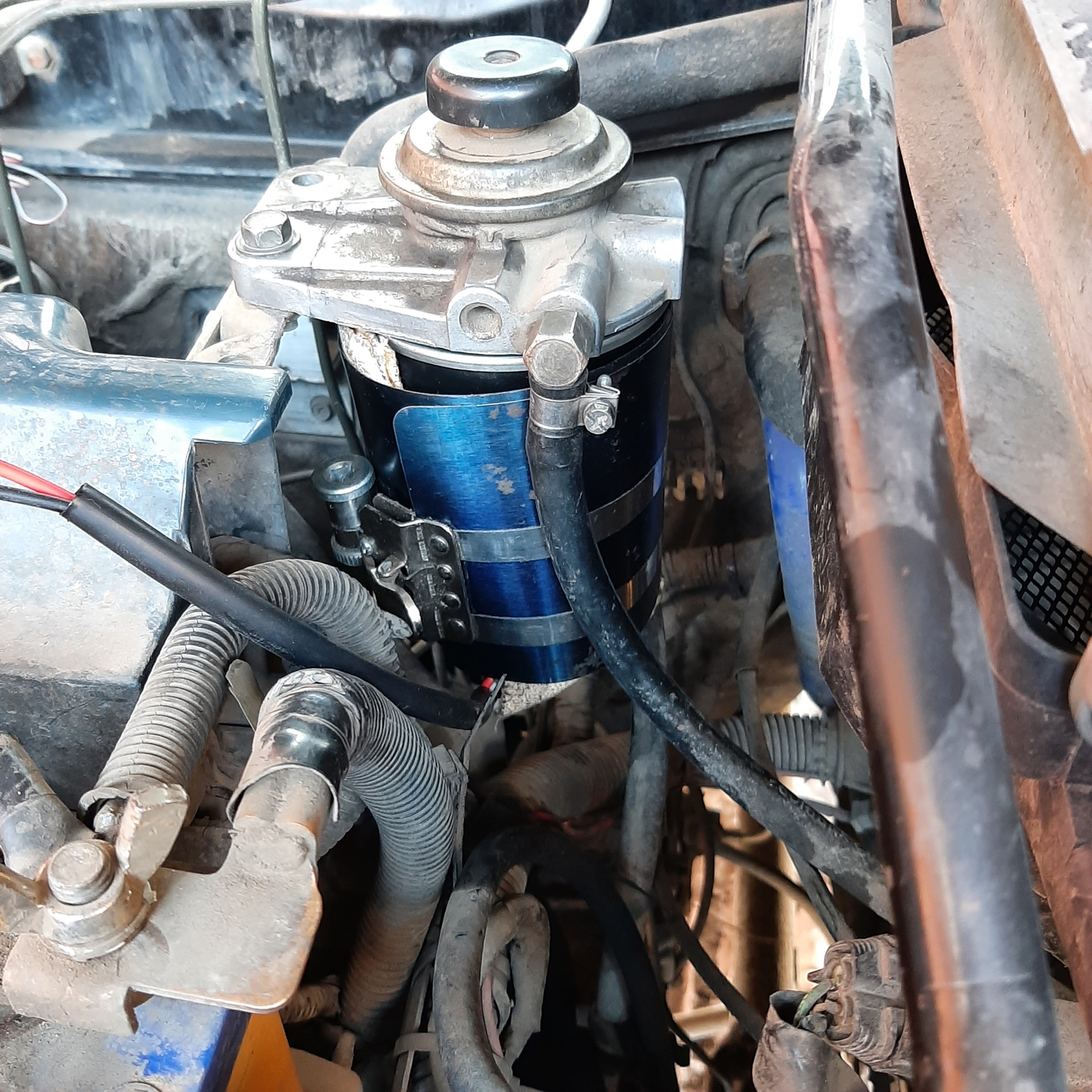 Подогрев топливного фильтра. — Nissan Patrol GR II (Y61), 2,8 л, 1998 ...