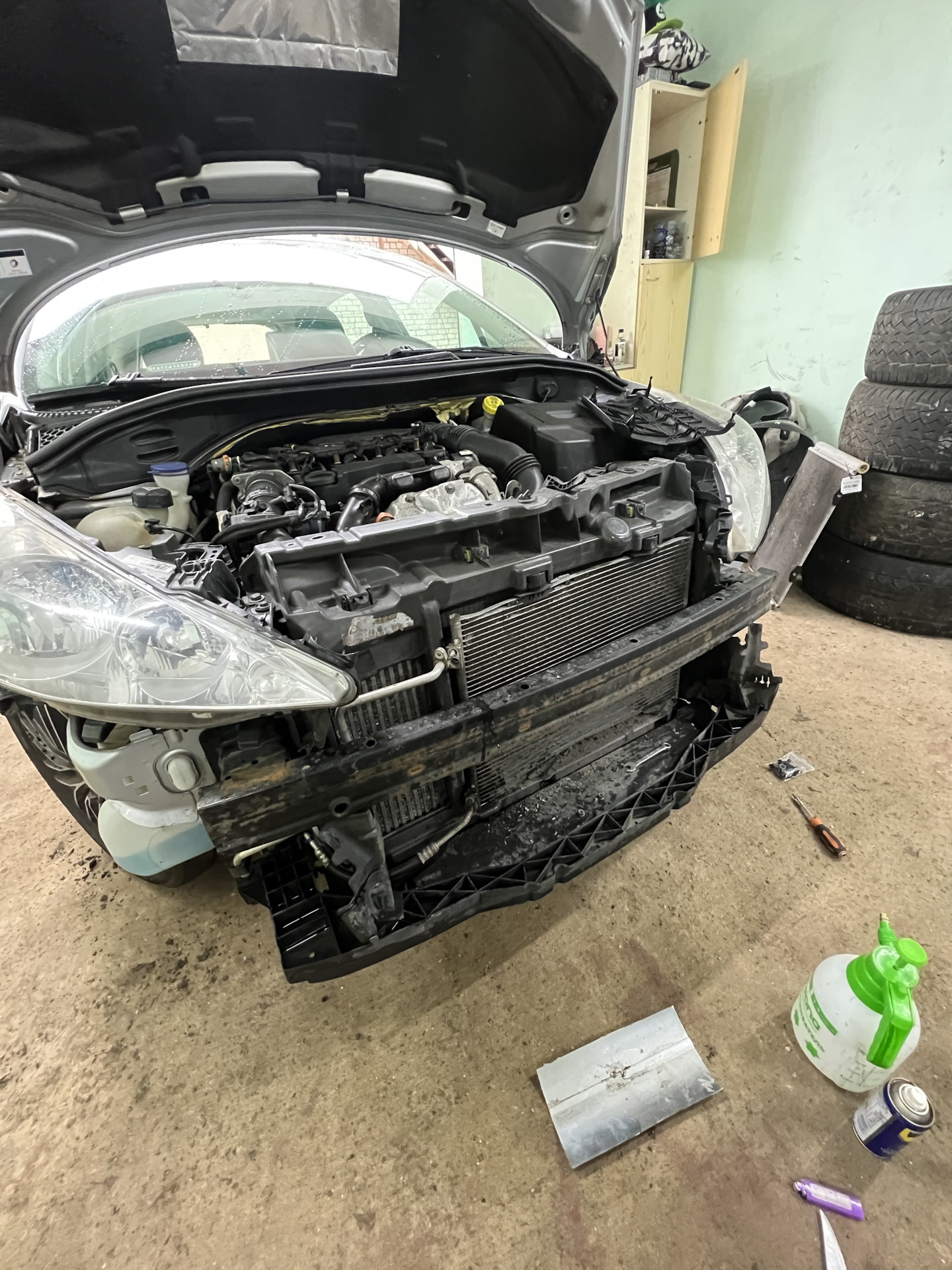Замена радиатора кондиционера — Peugeot 207 SW, 1,6 л, 2009 года ...