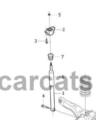 Амортизаторы на задний мост — Volvo S40 (2G), 2 л, 2010 года | запчасти ...