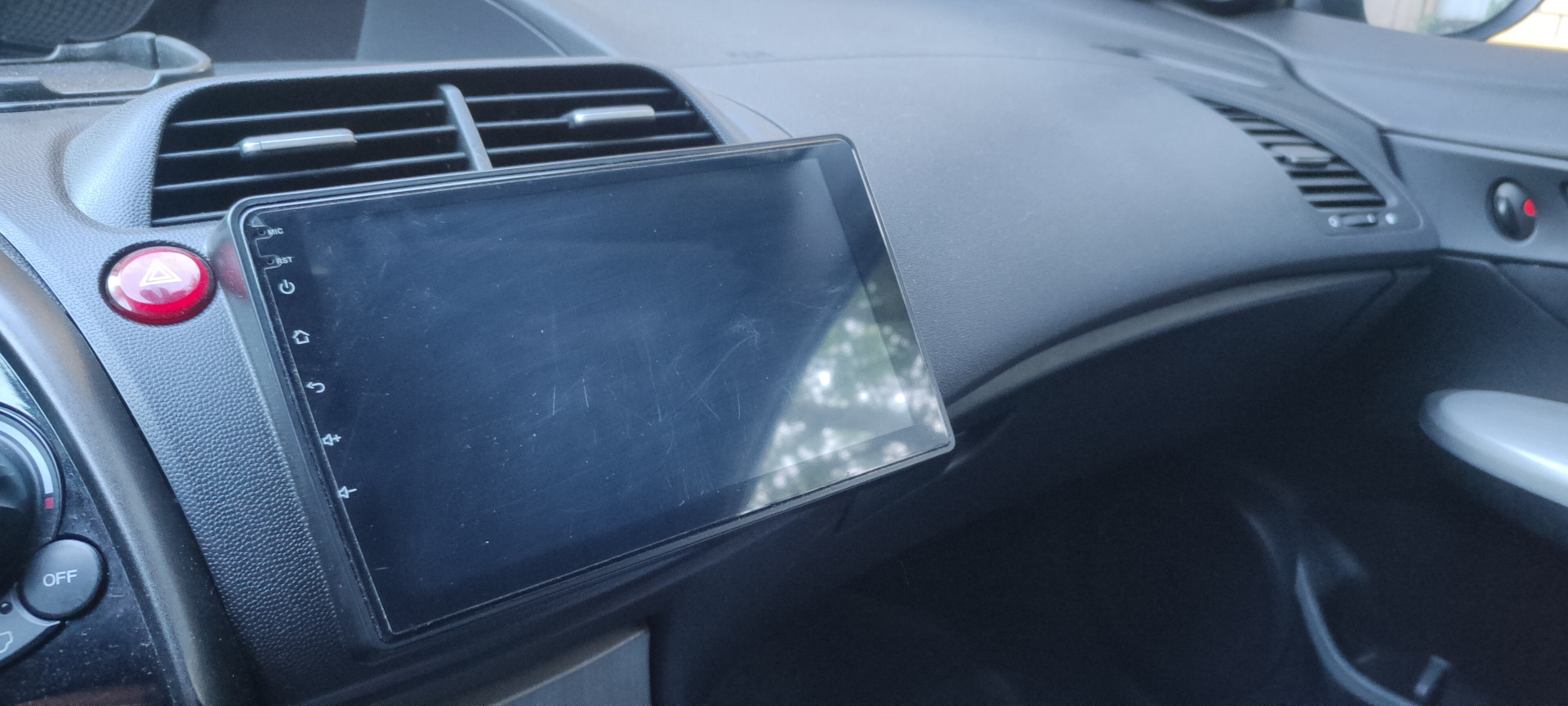 №18 Защитное стекло на android магнитолу — Honda Civic 5D (8G), 1,8 л ...
