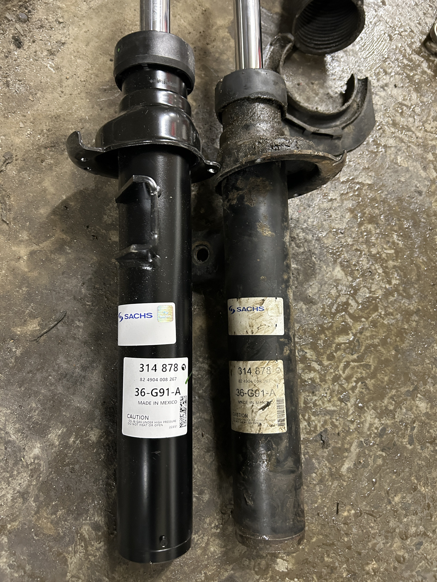 Передние амортизационные стойки — BMW X3 (F25), 2 л, 2013 года | визит ...