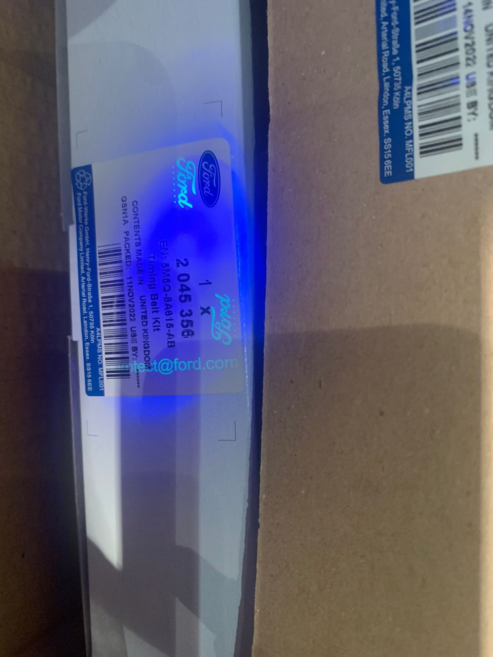 2045356 КОМПЛЕКТ РЕМНЯ ГРМ FOCUS 2011- / MONDEO Ford | Запчасти на DRIVE2