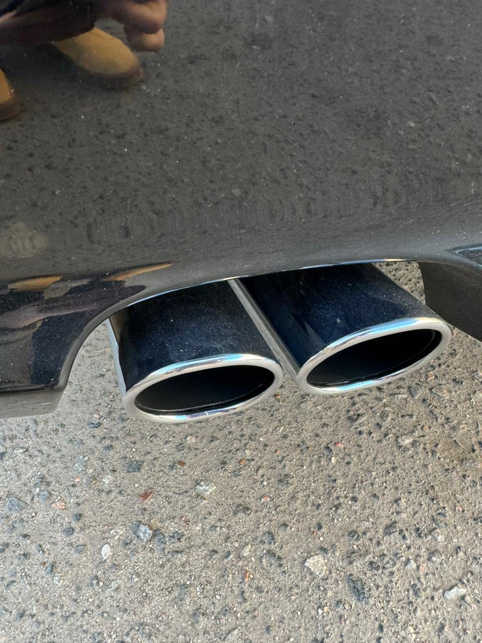 Насадки на выхлопную трубу — BMW 5 series (E60), 3 л, 2008 года ...